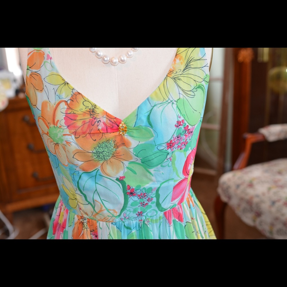 Vtg Floral Frock - Gem